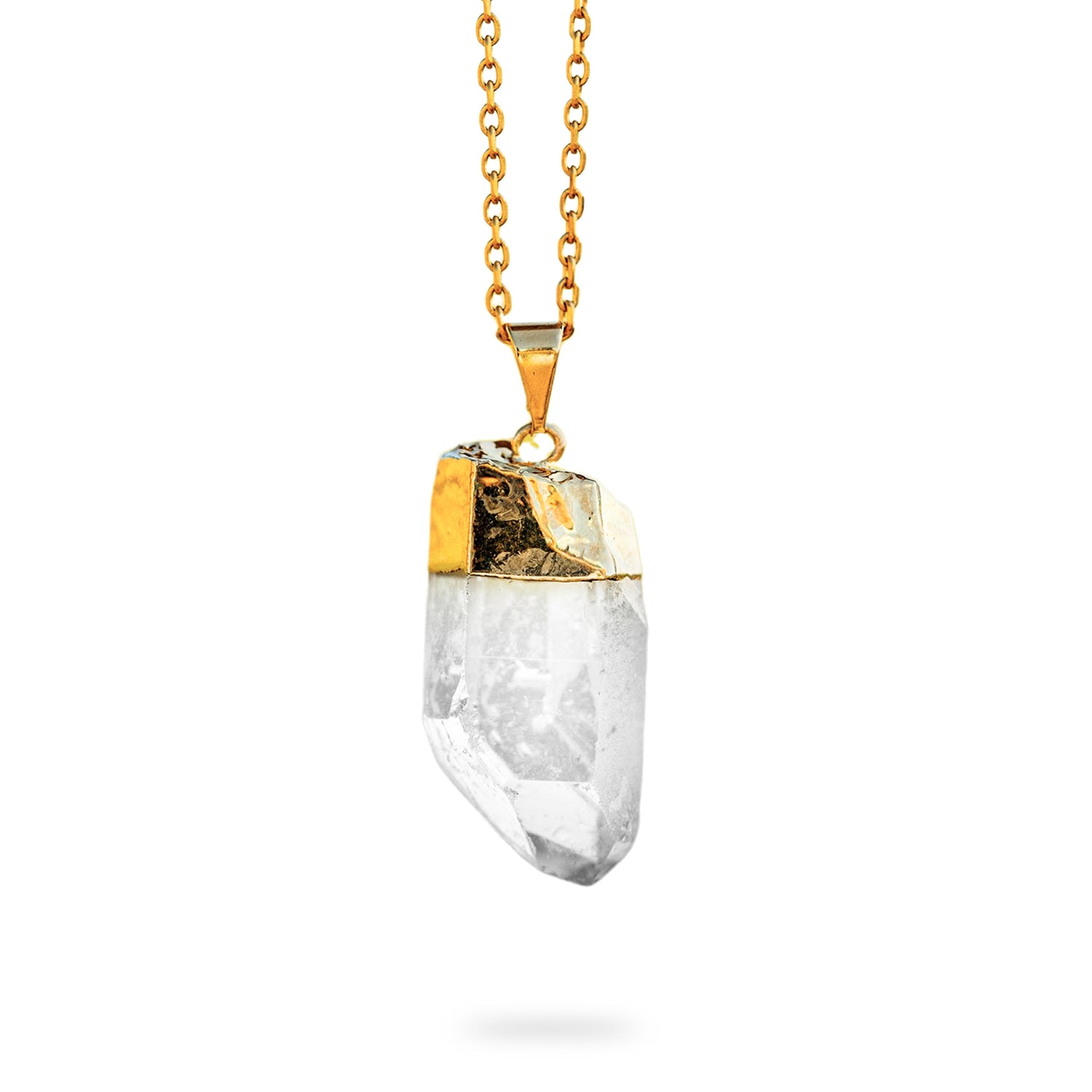 Clear Quartz Crystal Pendant Necklace - Healing jewelry with authentic ...